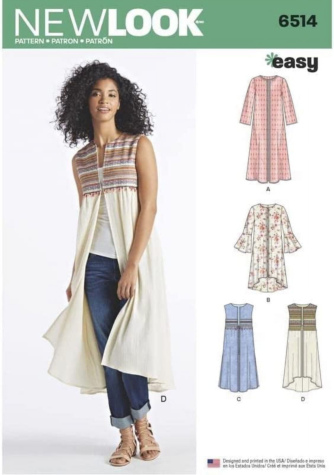 Simplicity New Look Miss Duster Vest Pattern, 1 Each - Walmart.com