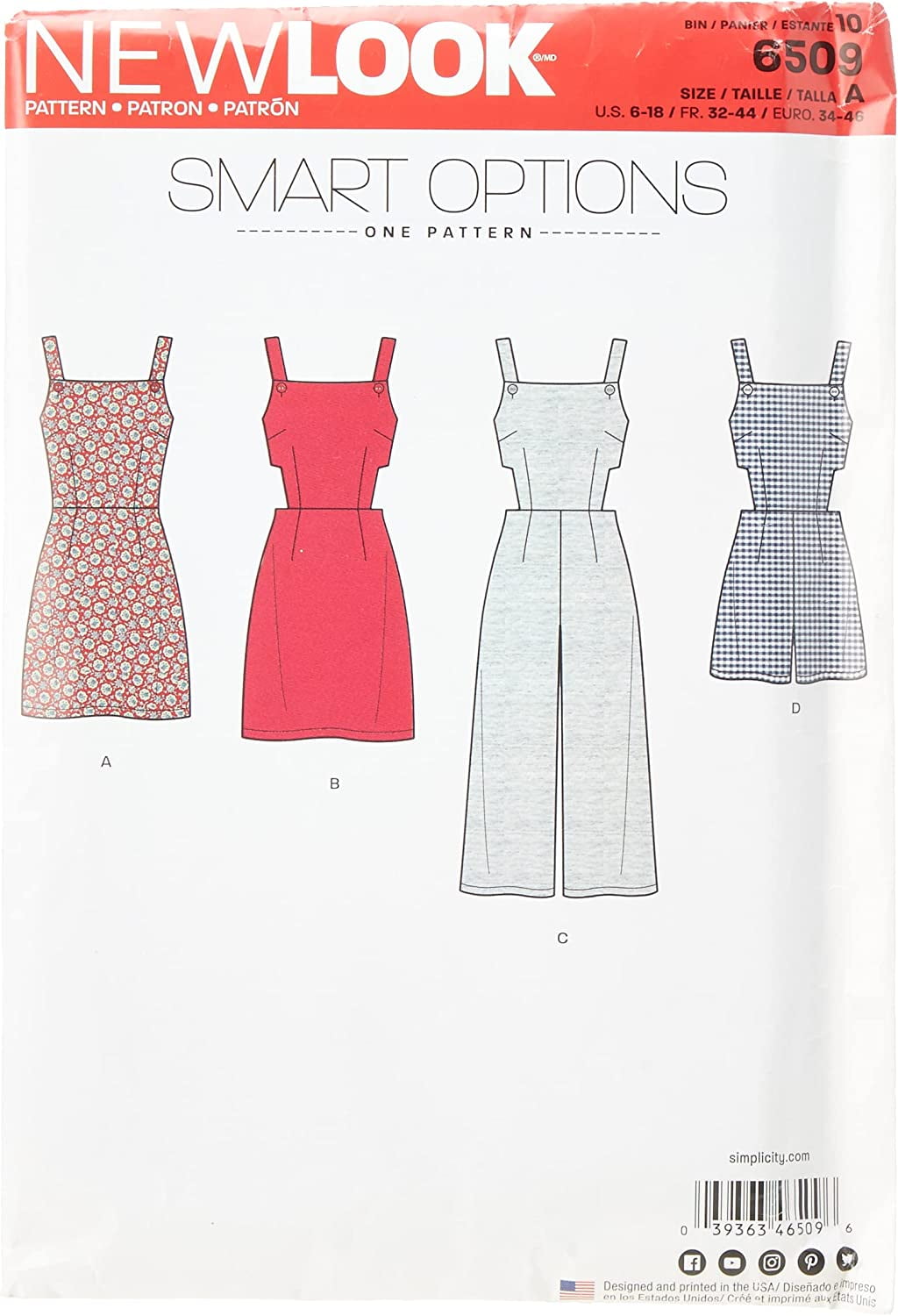 Simplicity New Look Miss Romper And Dress Fabric, per Yard - Walmart.com