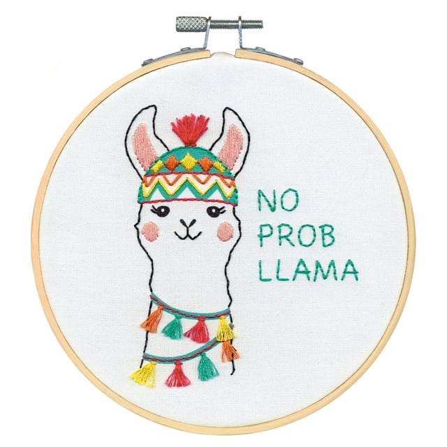 Simplicity No Probllama Embroidery Kit by Dimensions, 1 Each - Walmart.com