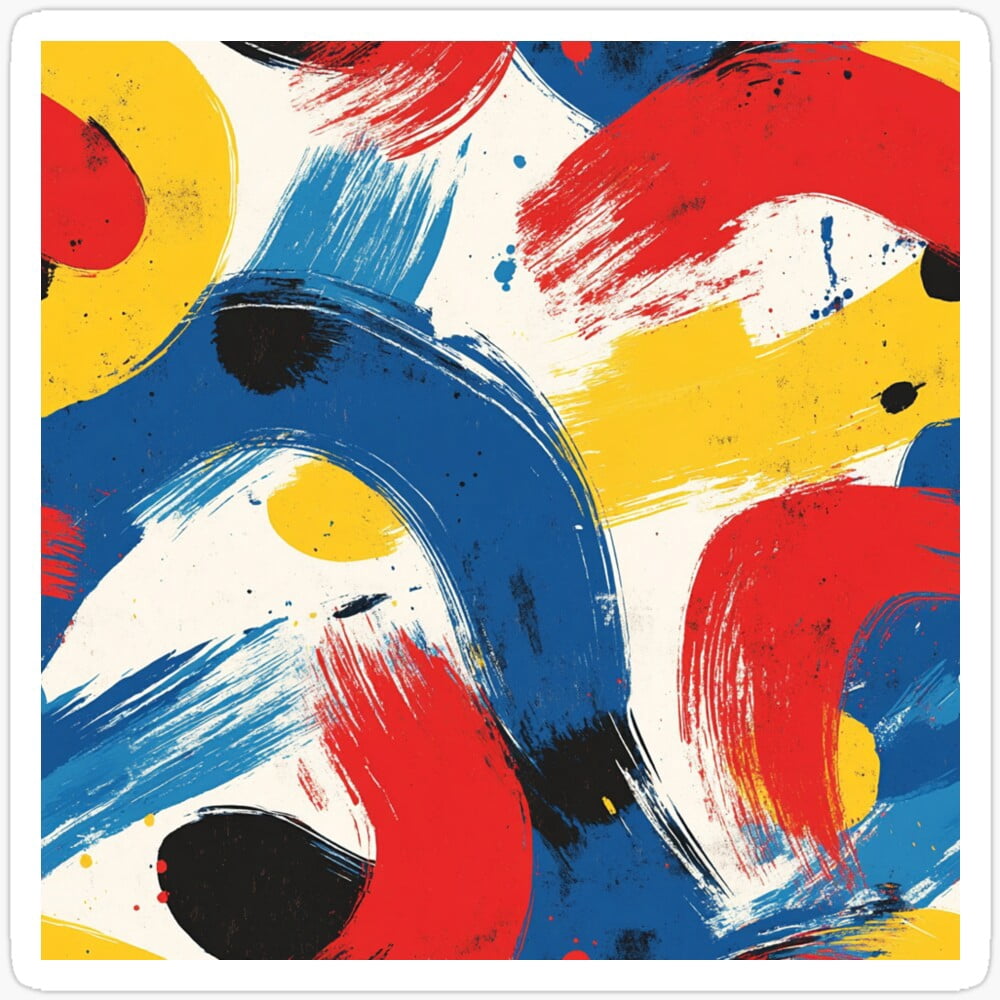 Simplicity Of Primary Colors Sticker Kir-3566 - Walmart.com
