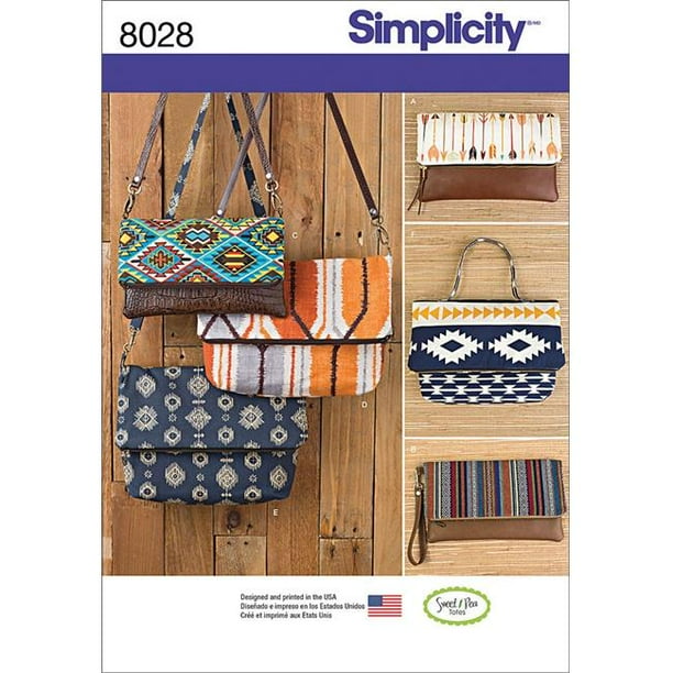 Simplicity One Size, Clutch, Wristlet & Purse Pattern, 1 Each - Walmart.com