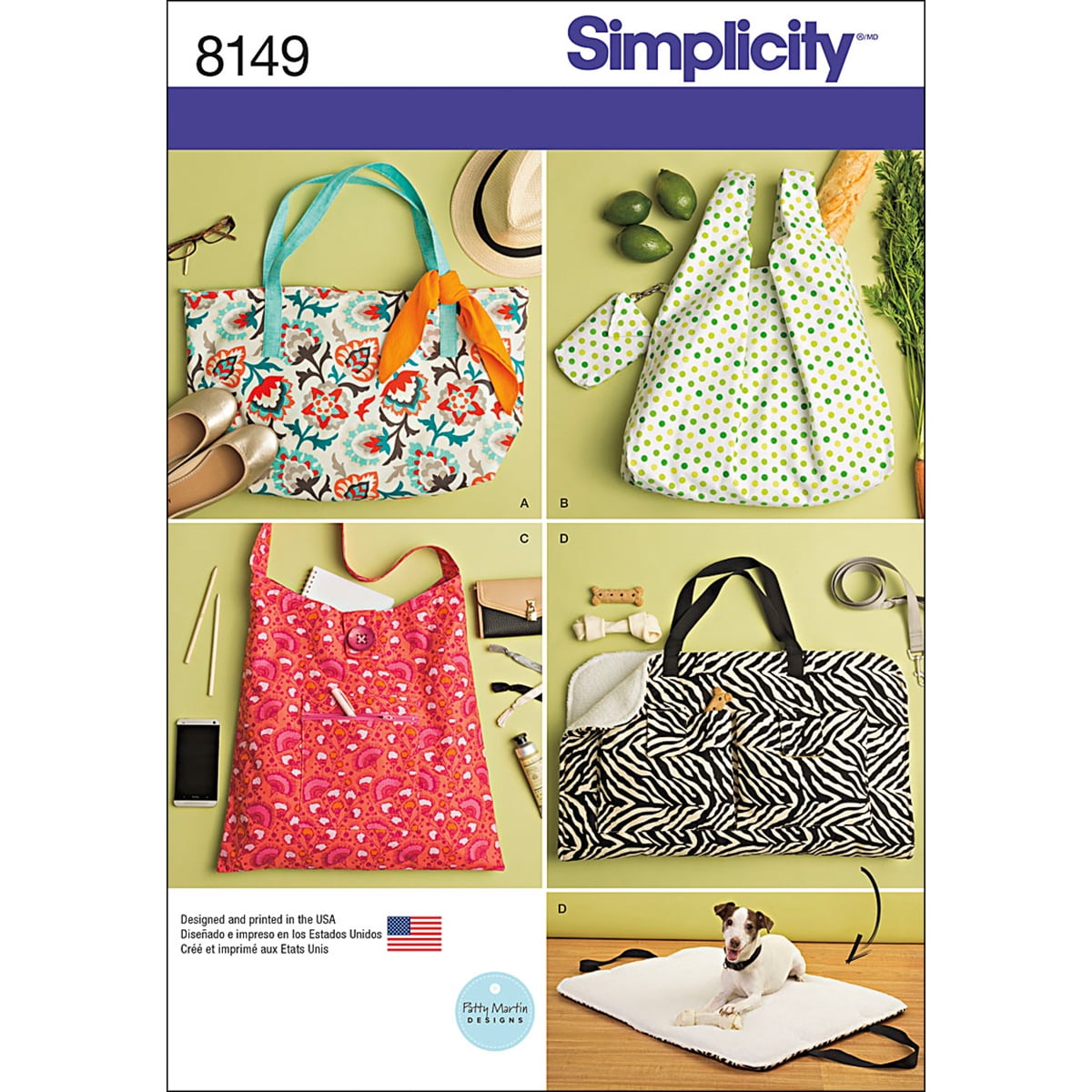 Simplicity One Size Tote & Dog Bed Pattern, 1 Each - Walmart.com