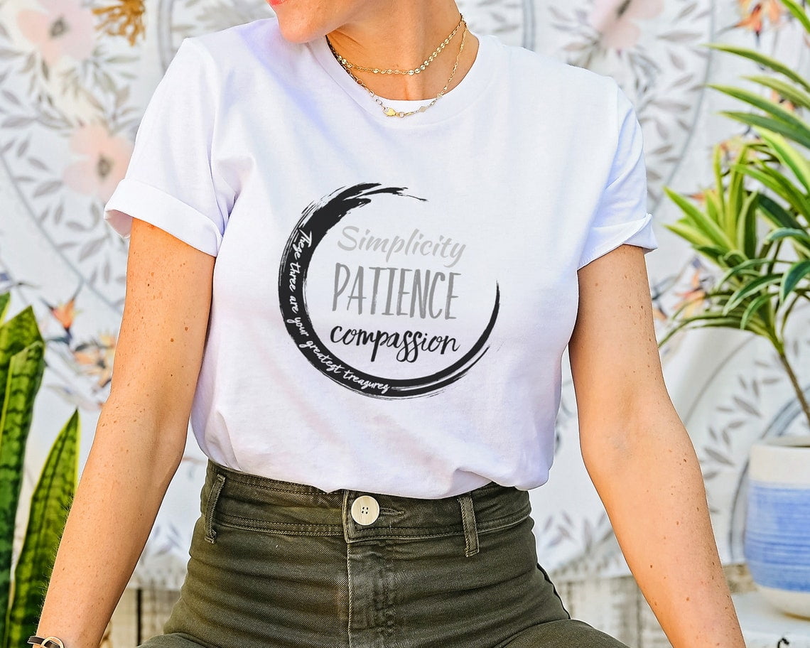 Simplicity, Patience, Compassion With Enso Circle - Lao Tzu Quote - Zen ...