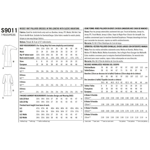 Simplicity Dress Patterns