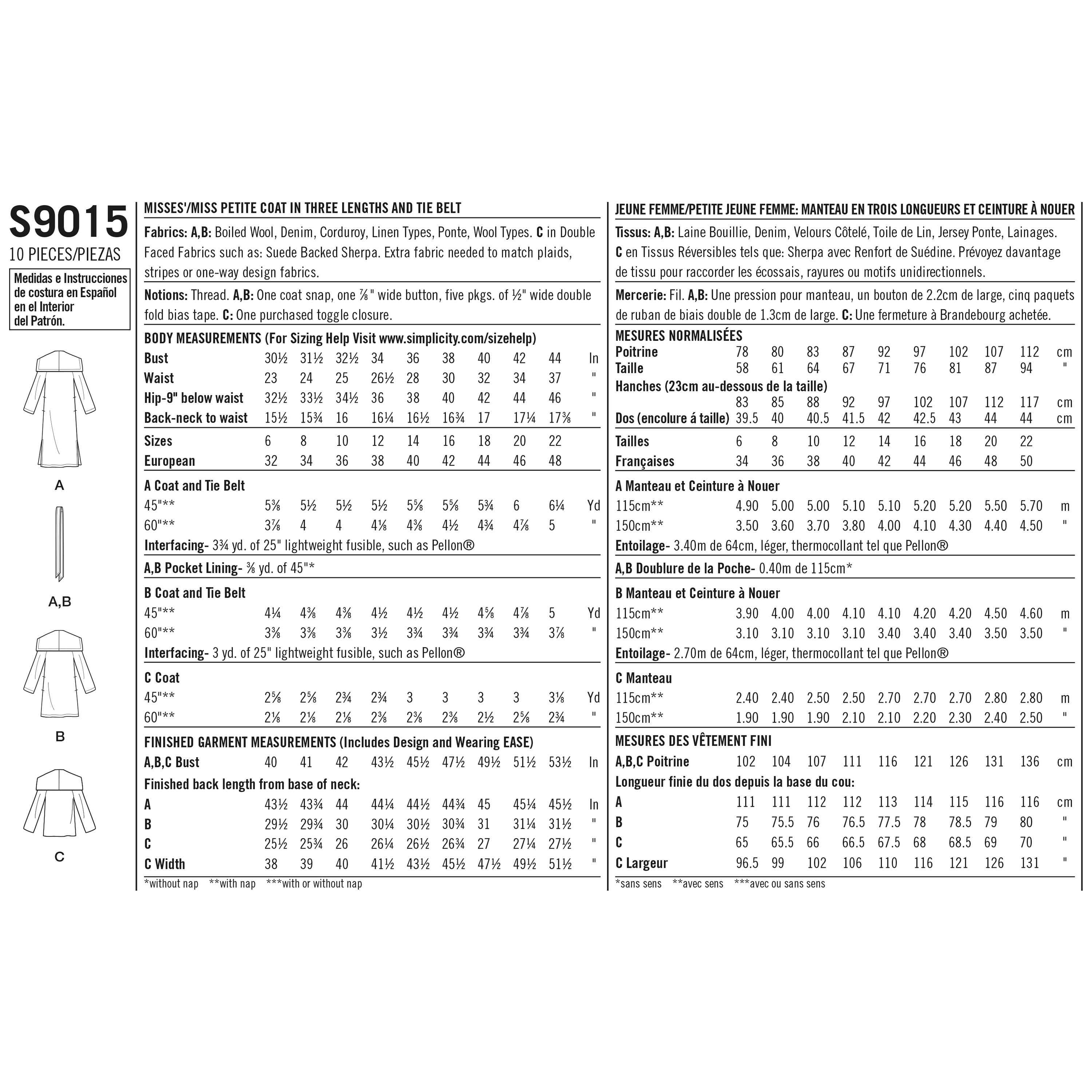 Simplicity Pattern: EASY-TO-SEW, Simplicity Sewing Pattern S9015 Misses ...