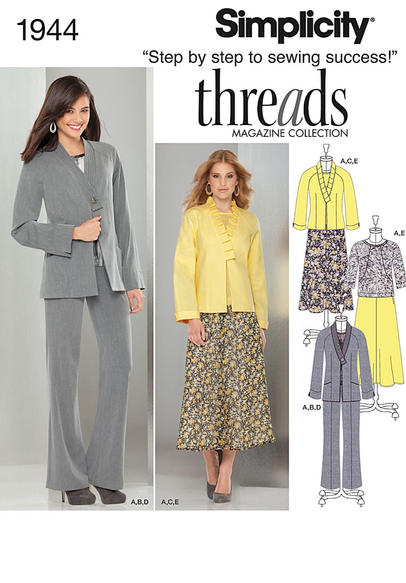 Simplicity Pattern Misses' Jackets, (16, 18, 20, 22, 24) - Walmart.com