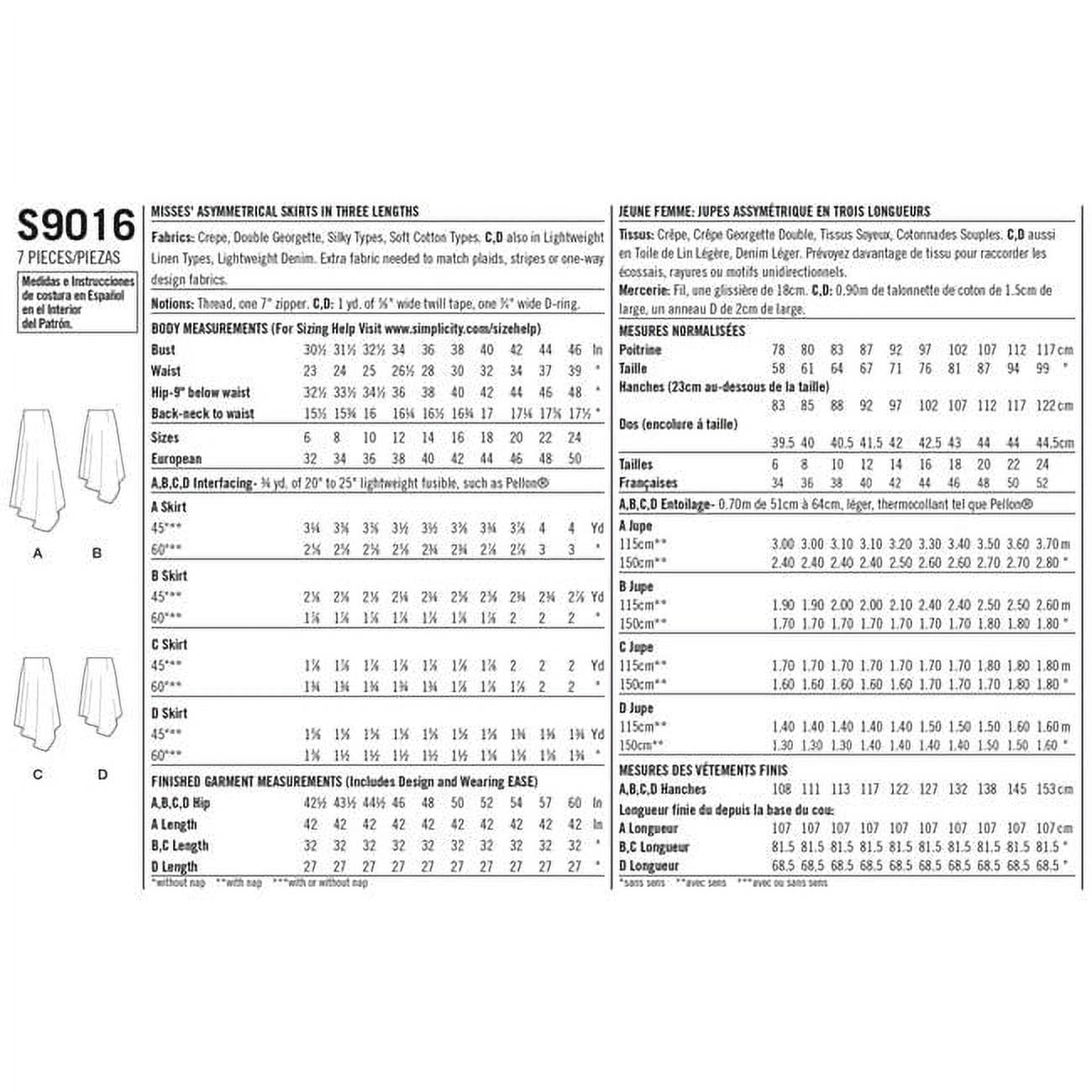 Simplicity Pattern: Simplicity Sewing Pattern S9016 Misses ...