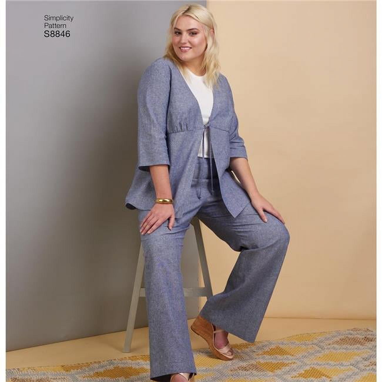 Simplicity Patterns US8846BB 20-24W Misses & Womens Dress Top - Walmart.com