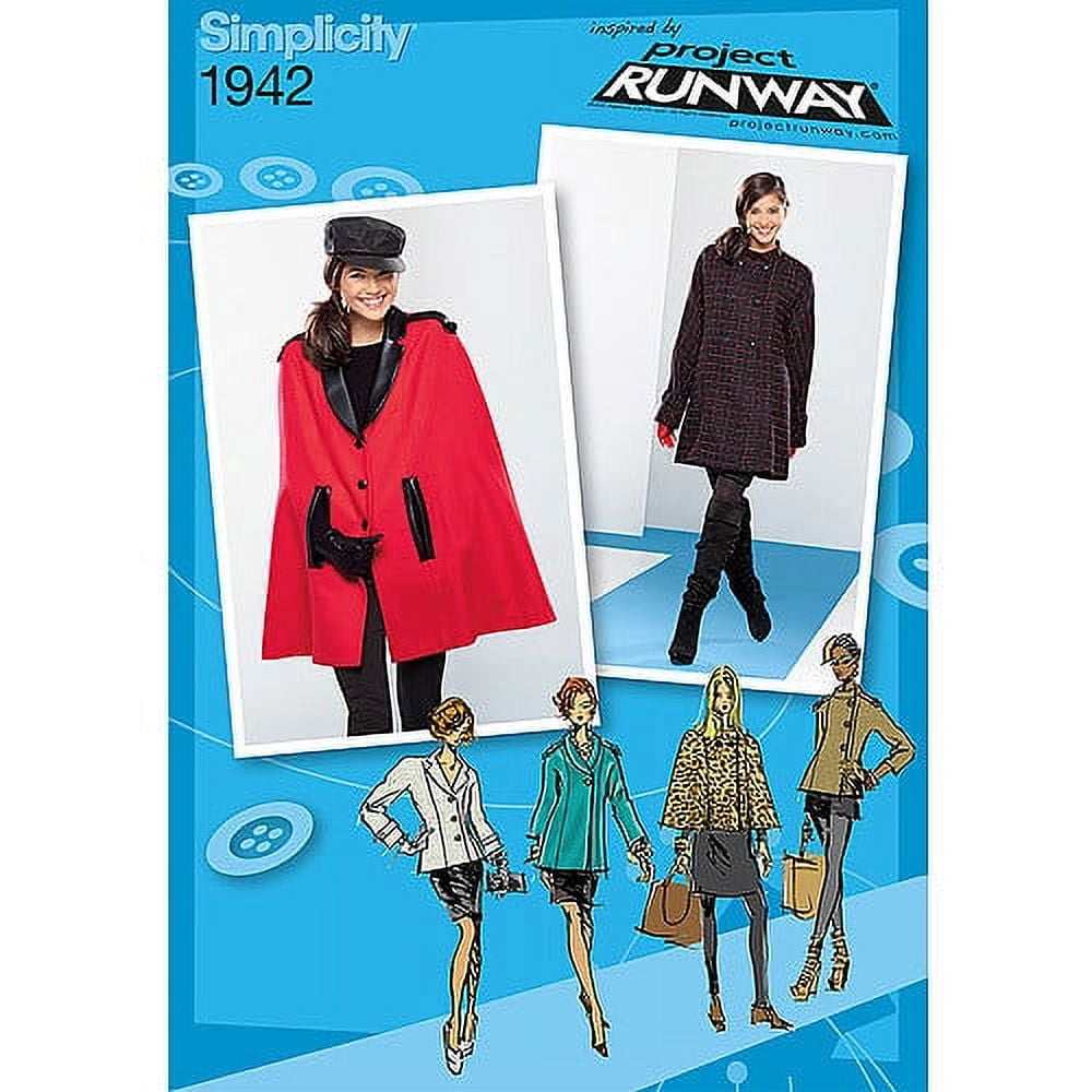 Simplicity Project Runway Collection Sewing Pattern 1942 Misses Coat ...