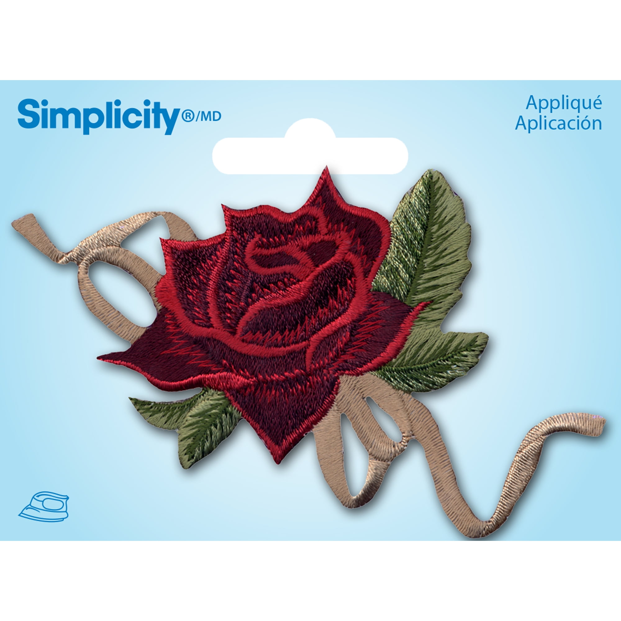 Simplicity Rose Applique with Ribbon, 1 Each - Walmart.com