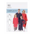 Simplicity S 9211 Men/Women Night Top, Shirt, Pants Sizes: S-XL Sewing ...