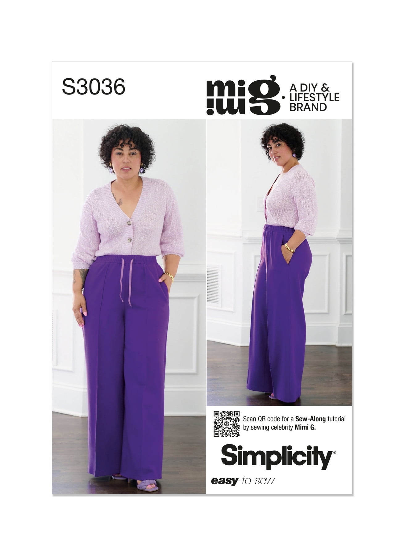 Simplicity Sewing Pattern 3036 - Misses' Pants by Mimi G Style, Size ...
