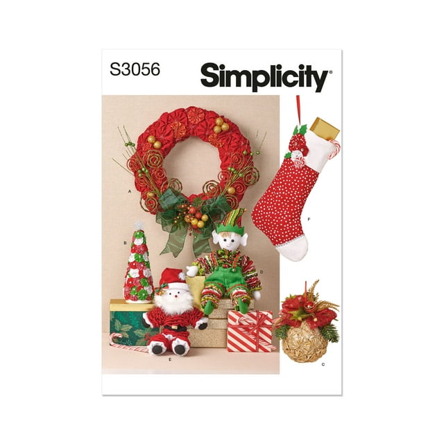 Simplicity Sewing Pattern 3056 - Holiday Crafts, Size: OS (One Size ...