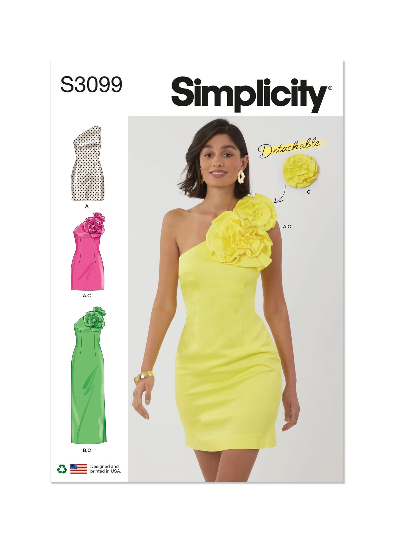 Simplicity Sewing Pattern 3099 - Misses' and Miss Petite Dress in Two ...