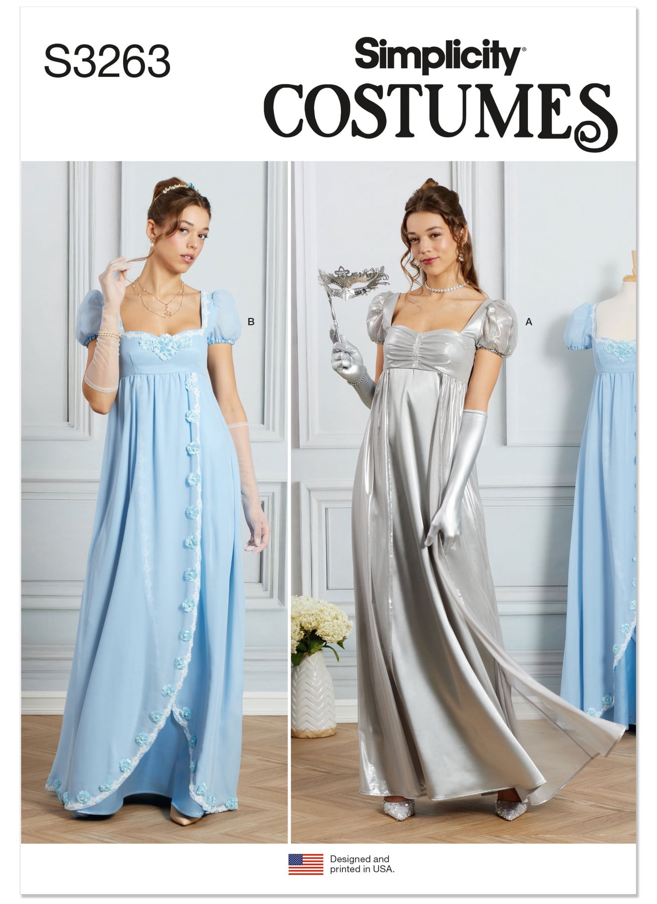 Simplicity Sewing Pattern 3263 - Misses' Regency Ball Gowns, Size: K5(8 ...