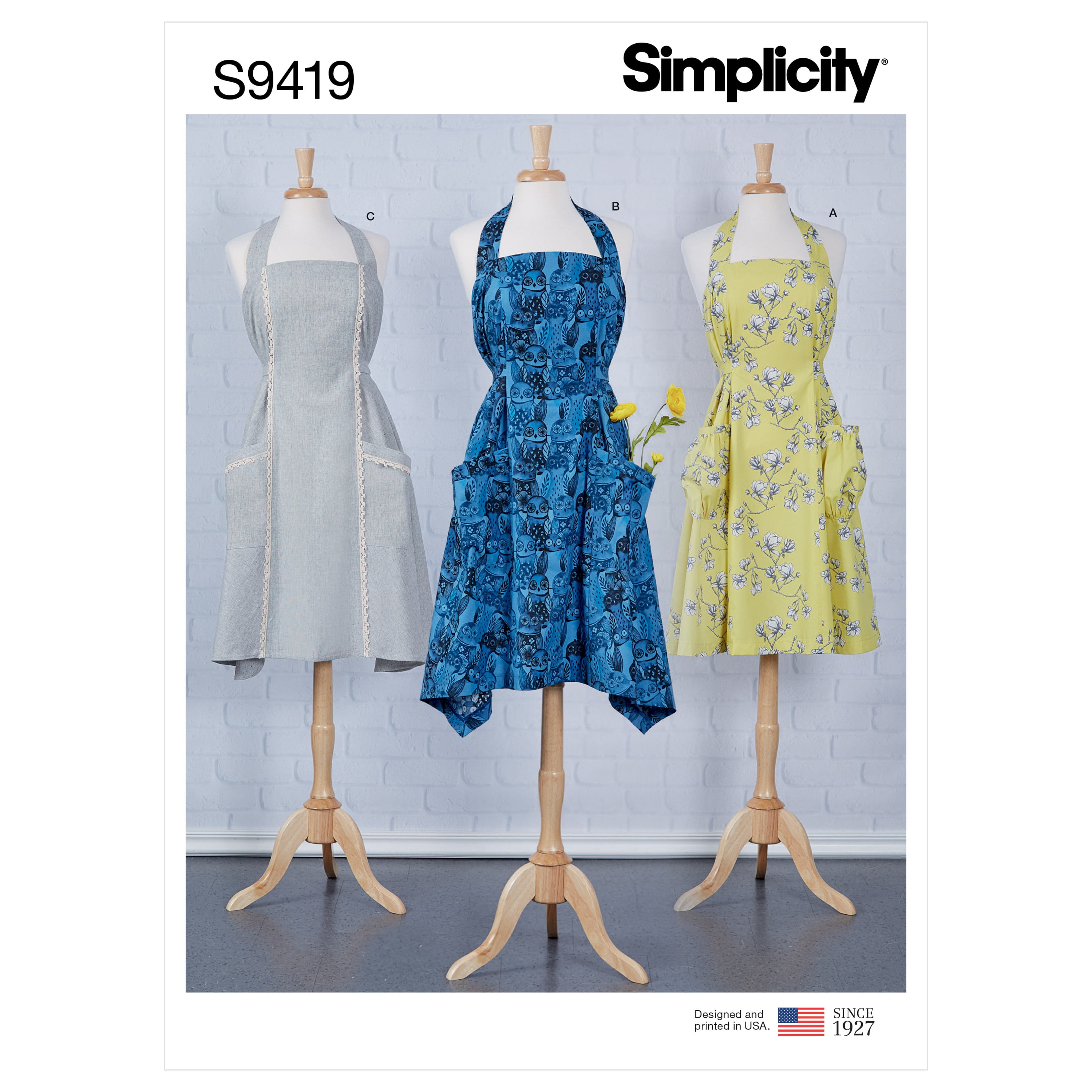 Simplicity Sewing Pattern 9419 Aprons A (XS-S-M-L-XL) - Walmart.com