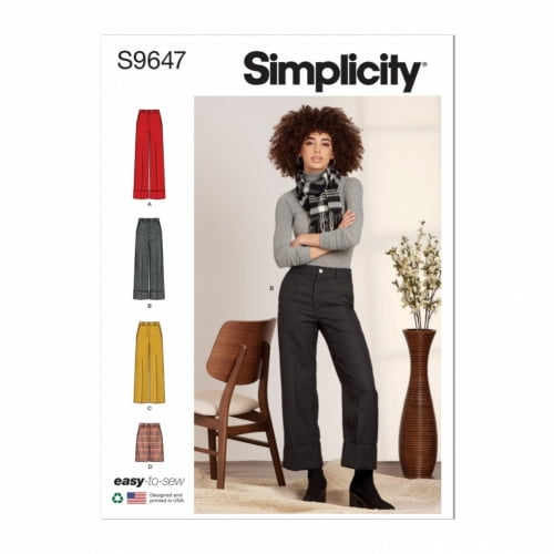 Simplicity Sewing Pattern 9647 Trousers, Shorts H5 (6-8-10-12-14 ...