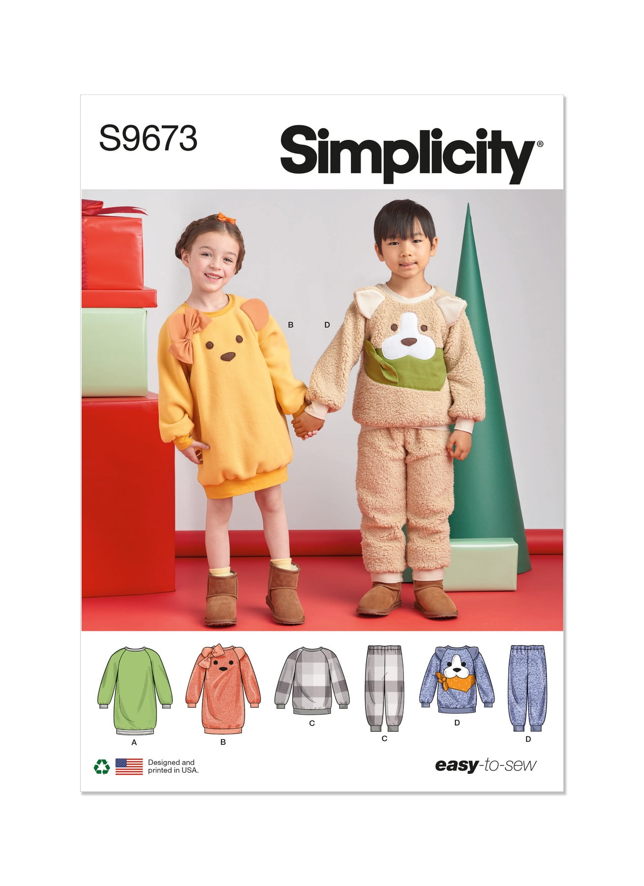 Simplicity Sewing Pattern 9673 - Lounge Dress, Top and Pants, Size: A ...