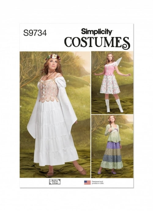 Simplicity Sewing Pattern 9734 Costumes Y5 (18-20-22-24-26) - Walmart.com