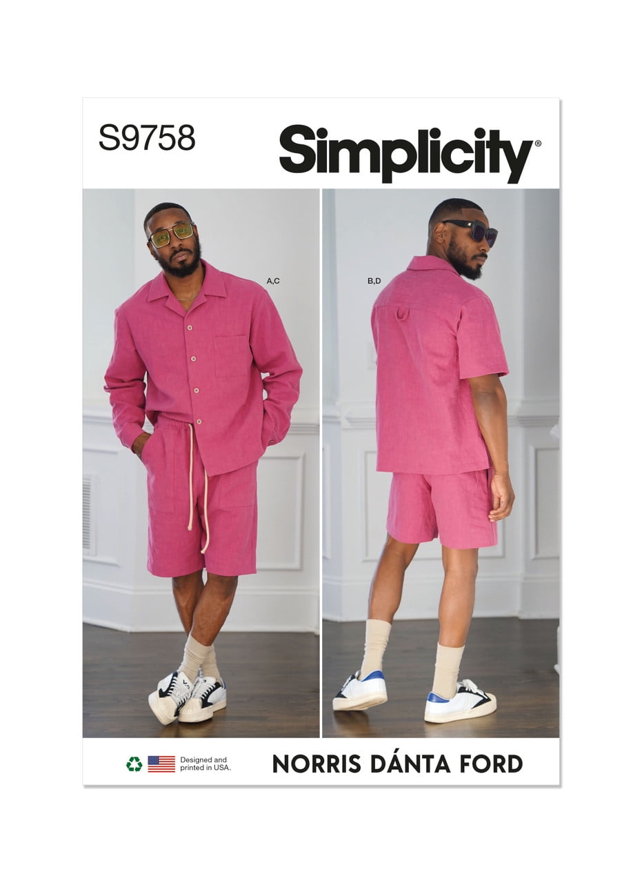 Simplicity Sewing Pattern 9758 - Men's Shirts and Shorts by Norris ...