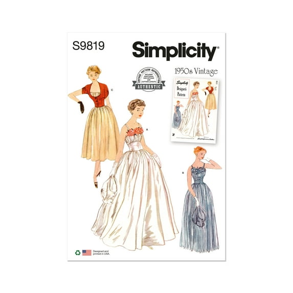 Simplicity Sewing Pattern 9819 - Misses' Dresses and Jacket, Size: K5 ...