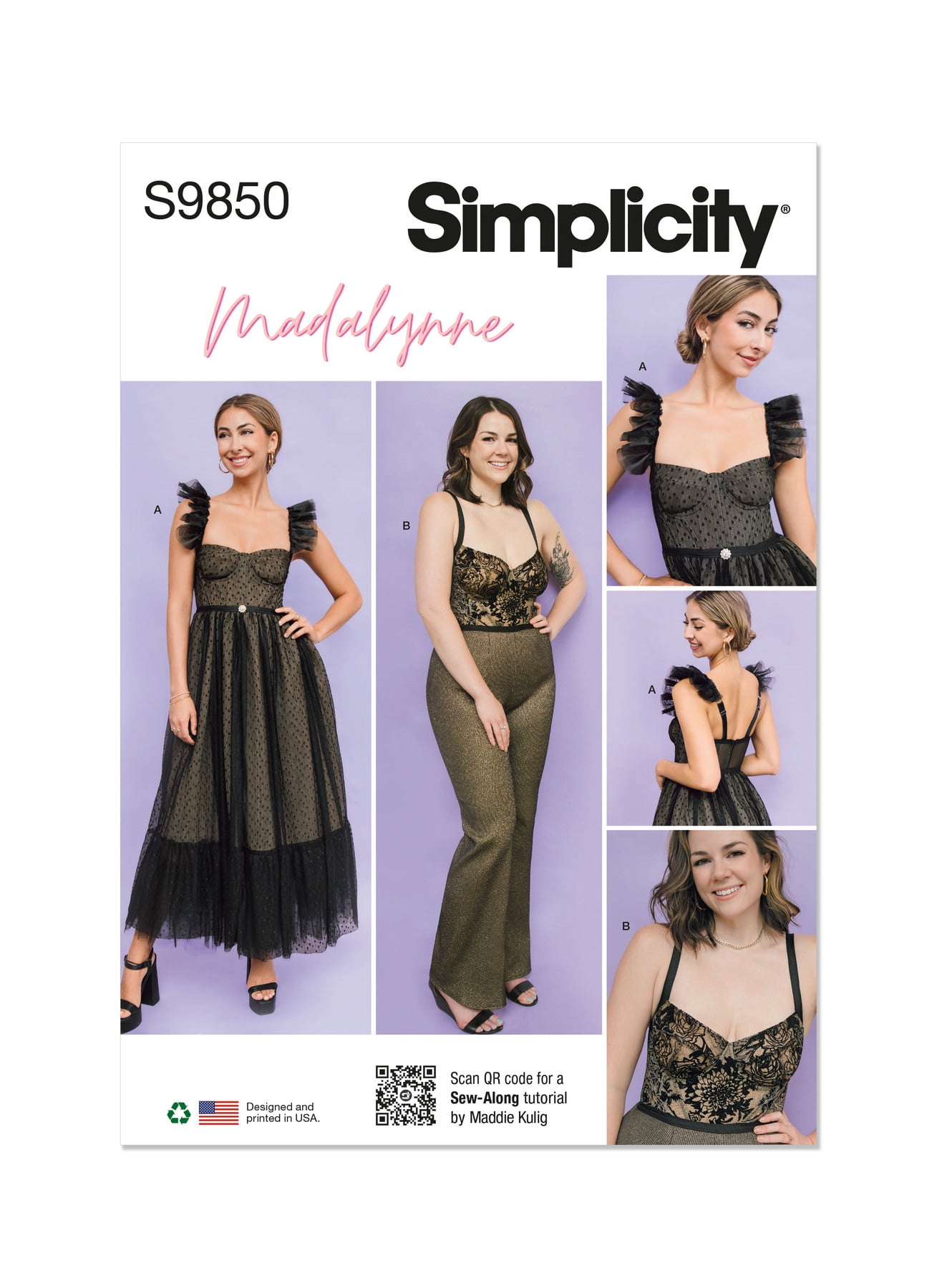 Simplicity Sewing Pattern 9850 - Misses' and Women's Dress and Jumpsuit ...