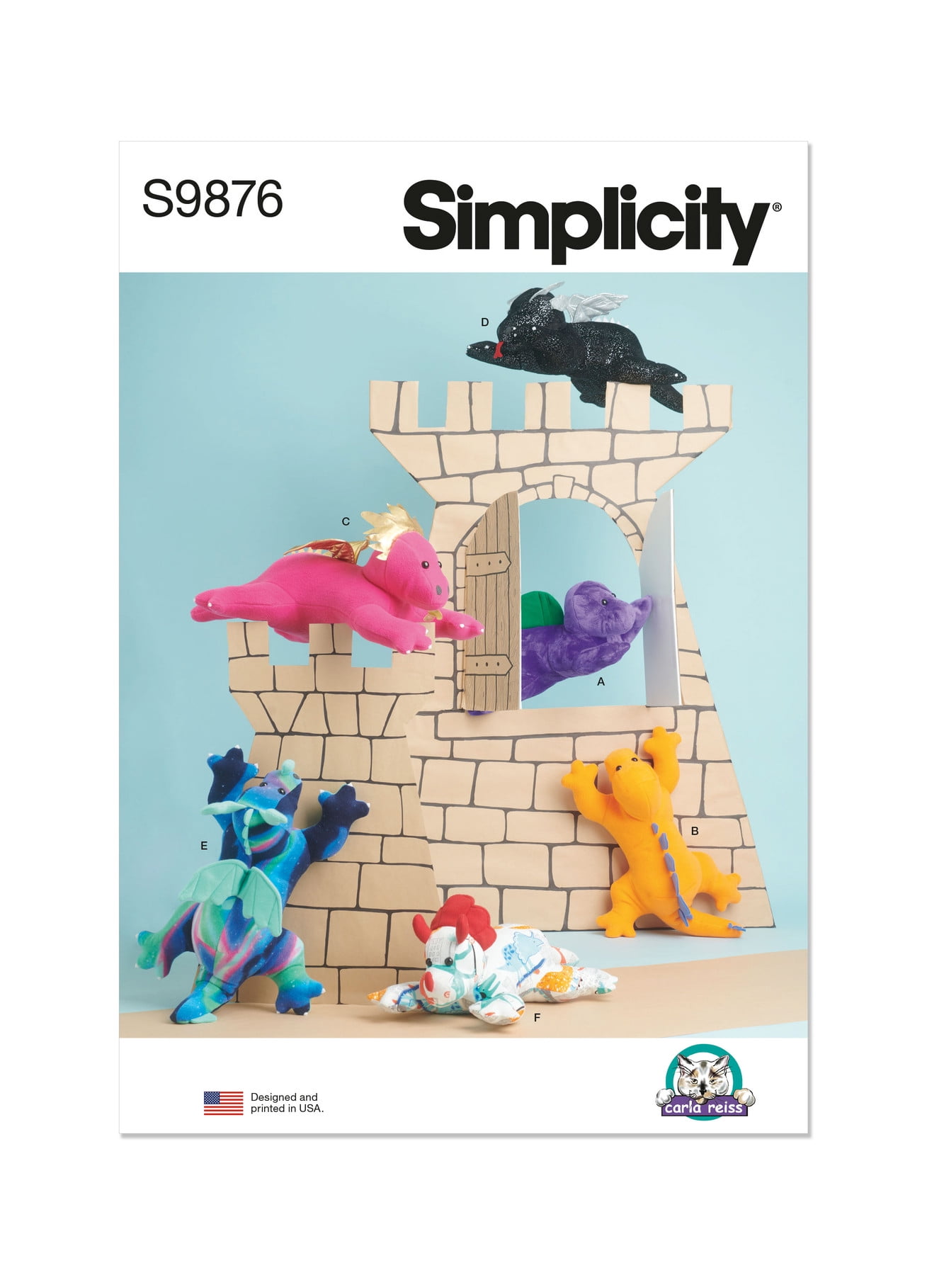Simplicity Sewing Pattern 9876 - Plush Dinosaurs and Dragons by Carla ...