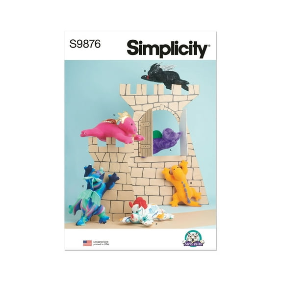 Simplicity Sewing Pattern 9876 - Plush Dinosaurs and Dragons by Carla ...