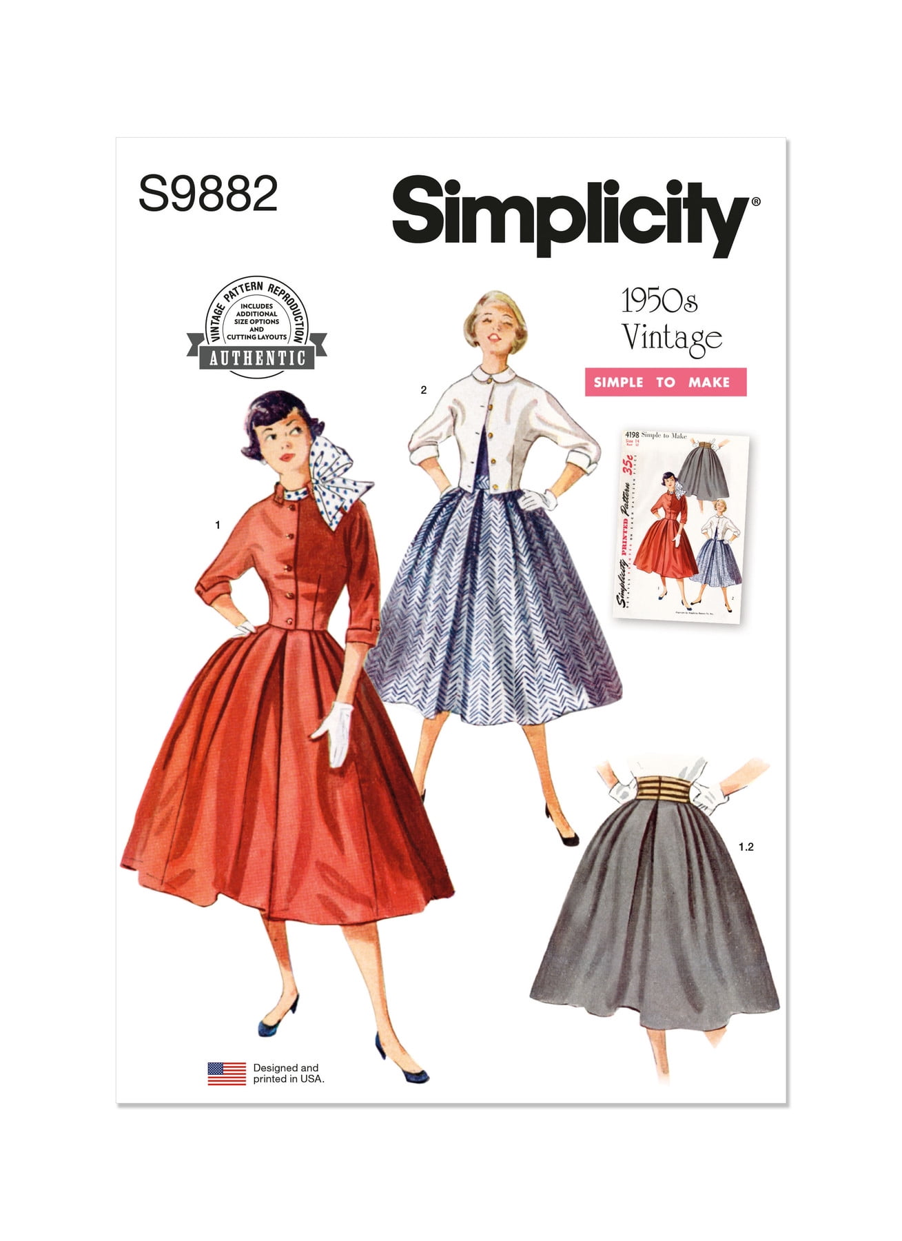 Simplicity Sewing Pattern 9882 - Misses' Skirt and Jacket, Size: U5 (16 ...