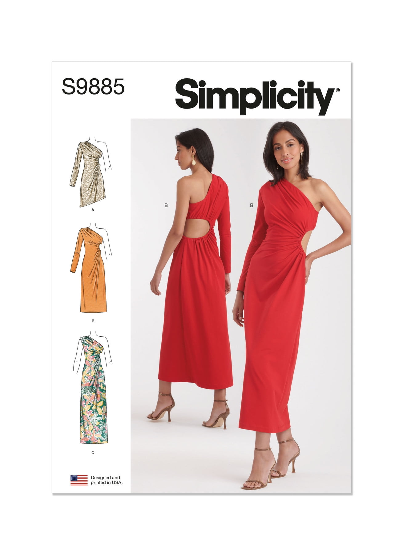 Simplicity Sewing Pattern 9885 - Misses' Knit Dress in Three Lengths ...