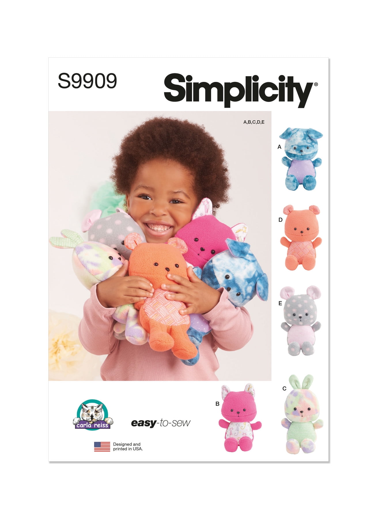 Simplicity Sewing Pattern 9909 - Plush Animals By Carla Reiss Design ...
