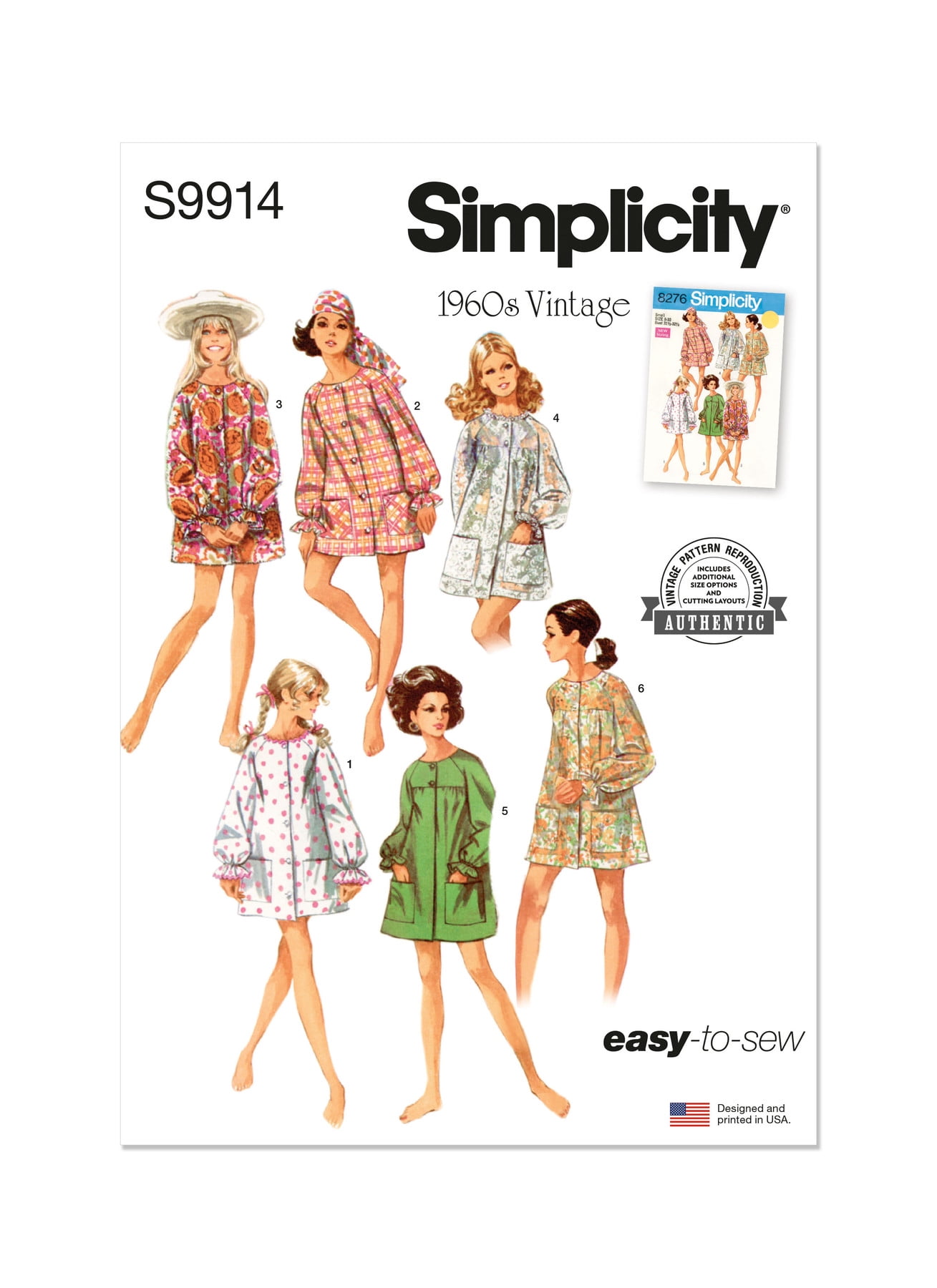 Simplicity Paper Sewing Pattern 9914 - Jackets and Vintage Style for ...