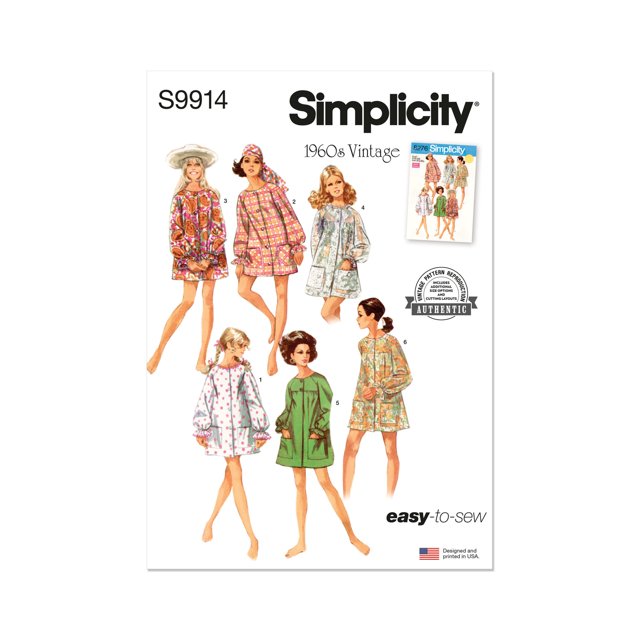 Simplicity Sewing Pattern 9914 - Misses' Beach Cover-Up and Robe, Size ...