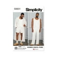 Simplicity Sewing Pattern 9931 -Men's Robe, Knit Tank Top, Pants and ...