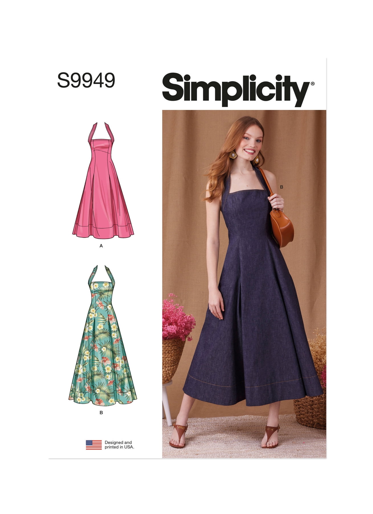 Simplicity Sewing Pattern 9949 - Misses' Dress in Two Lengths, Size: U5 ...