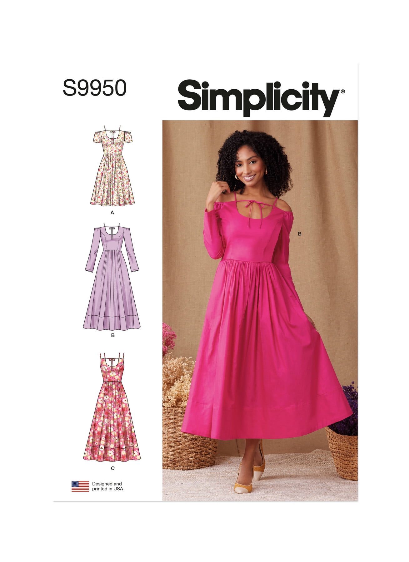 Simplicity Sewing Pattern 9950 - Misses' Dress with Sleeve and Length ...