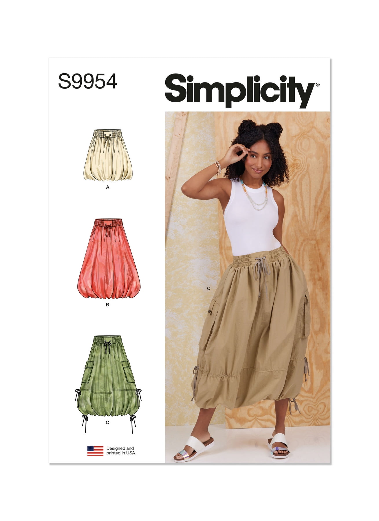 Simplicity Sewing Pattern 9954 - Misses' Skirts, Size: U5 (16-198-20-22 ...