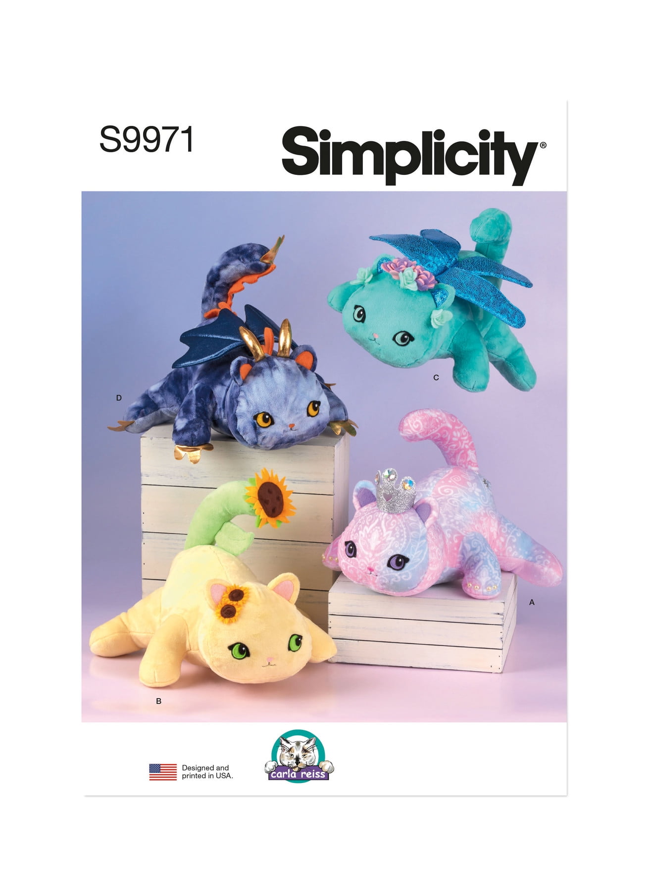 Simplicity Sewing Pattern 9971 - Plush Kitties by Carla Reiss Design ...