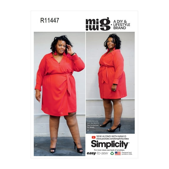 Simplicity Sewing Pattern R11447 (9540) - Women's Dresses, Size: F5 (16-18-20-22-24) - Walmart.com