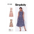 Simplicity Sewing Pattern R11458 (9543) - Misses' Dresses, Size: A (6-8 ...