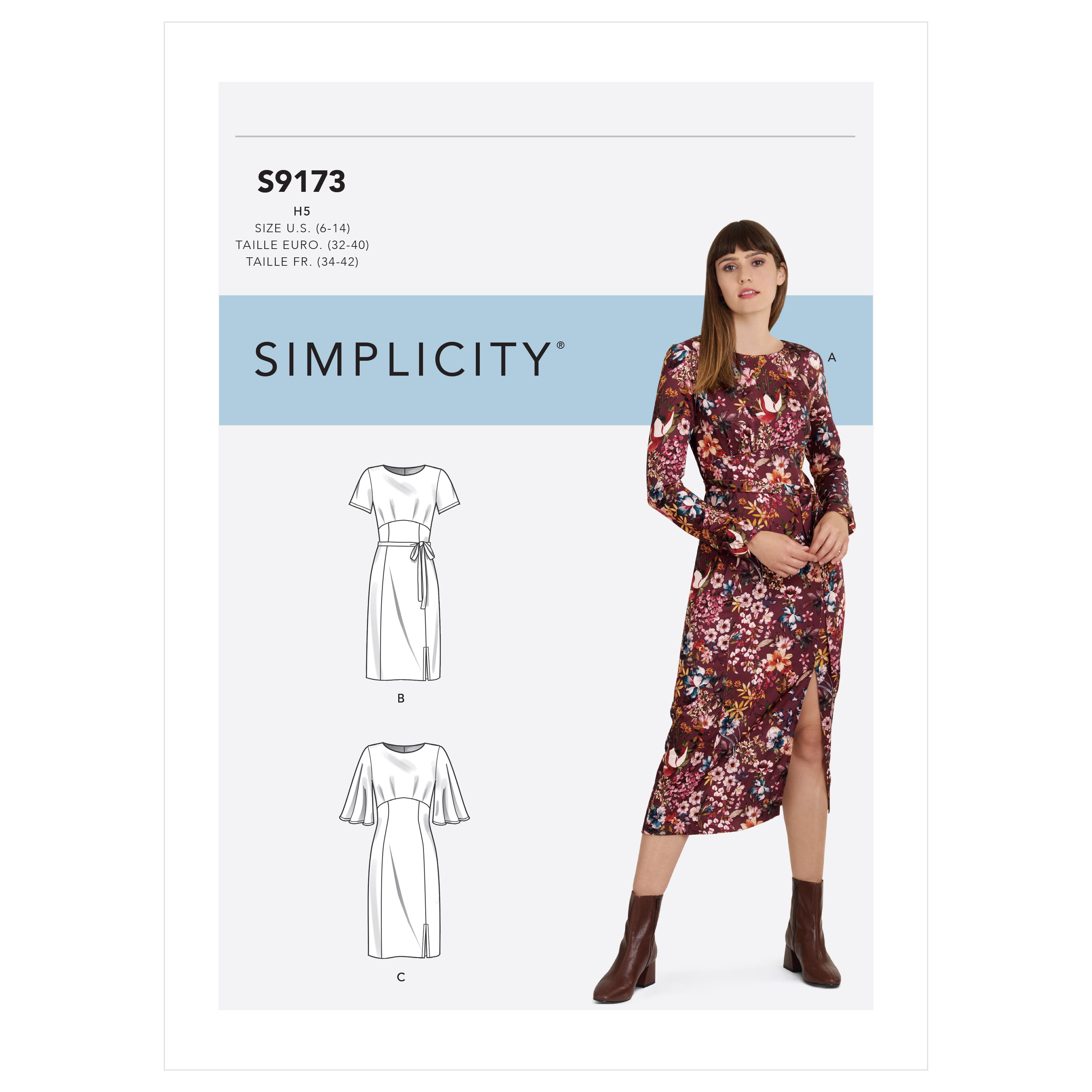 Simplicity Sewing Pattern 9173 Dress - Walmart.com