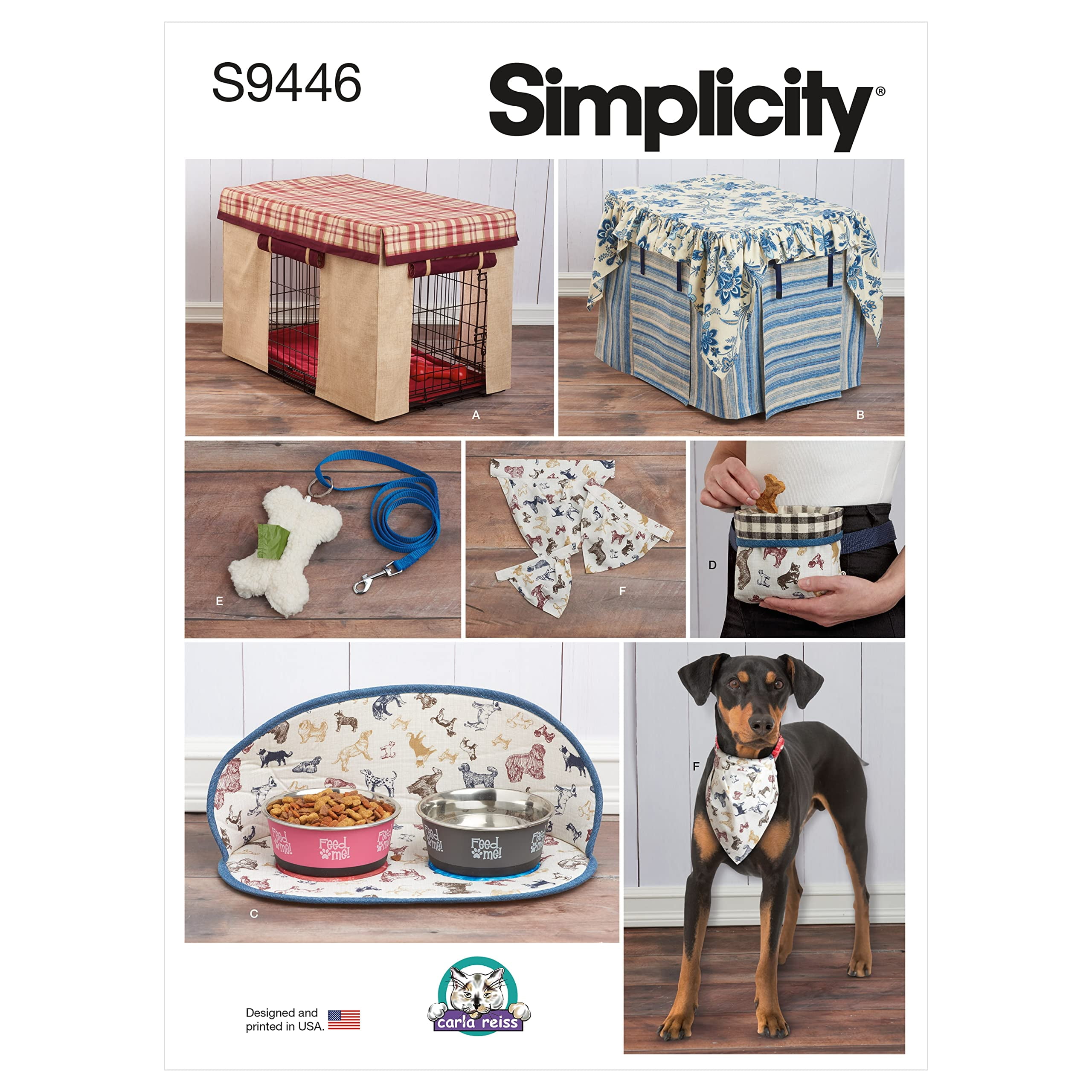 Simplicity Sewing Pattern S9446 Pet Crate Covers in Three Sizes and ...