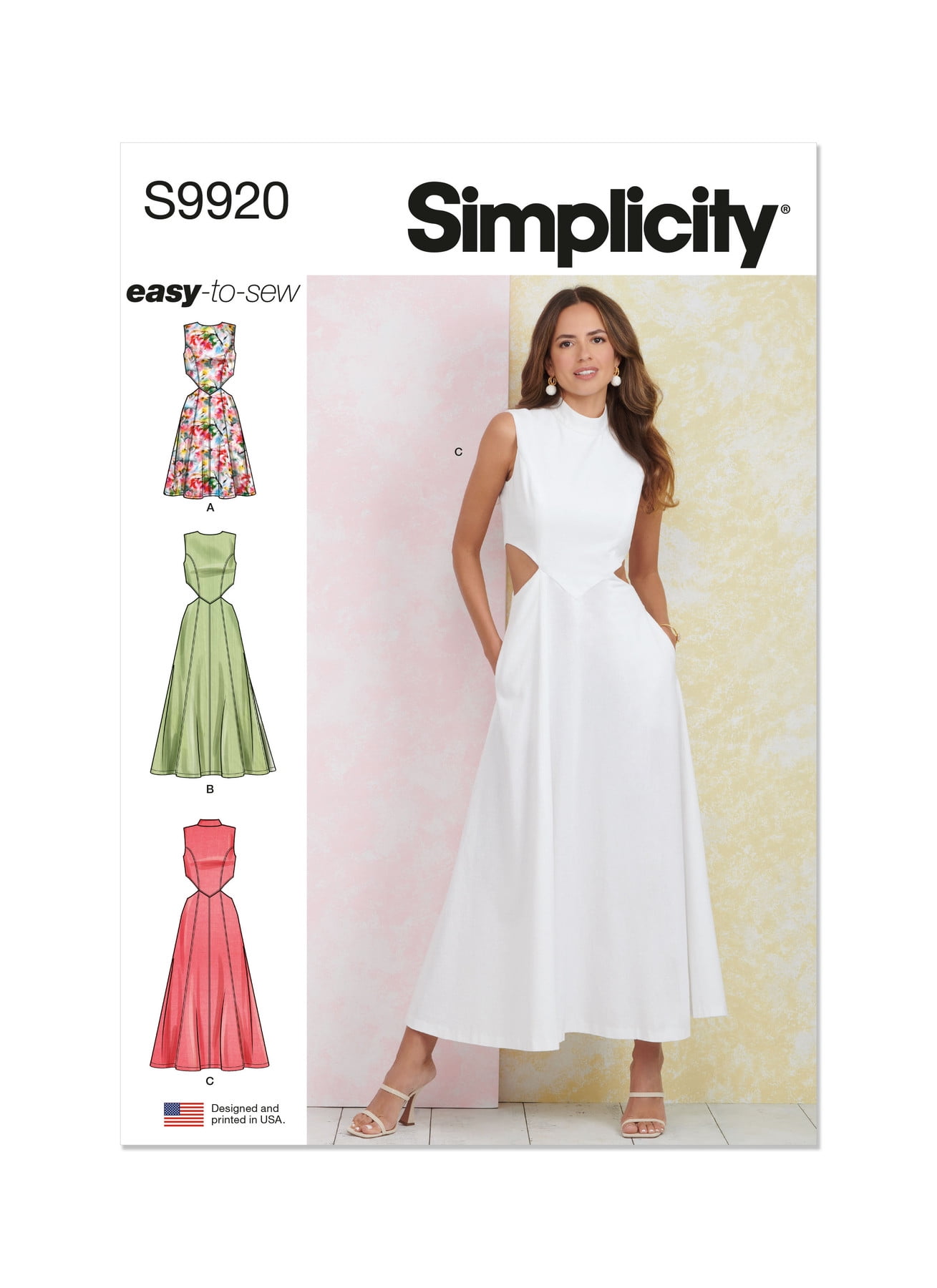 Simplicity Sewing Pattern S9920 - Misses' Dress with Neckline and ...