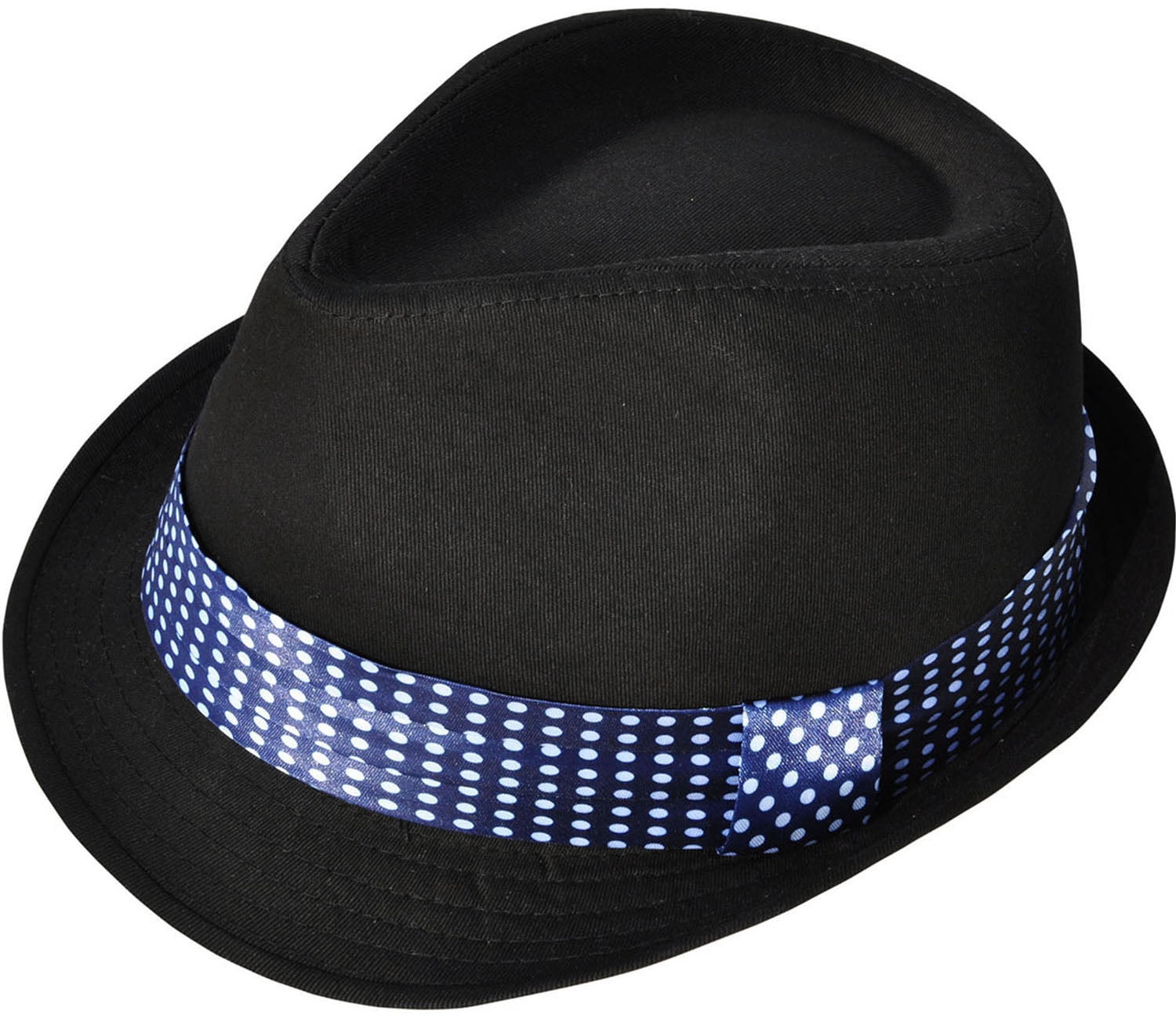 Simplicity Short Brim Teardrop Crown Wool Blend Fedora Hat 3073_Bk ...