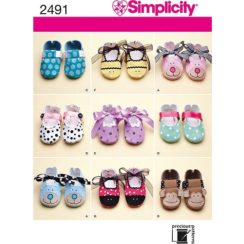 Simplicity Size XS-L Baby Booties Pattern, 1 Each - Walmart.com