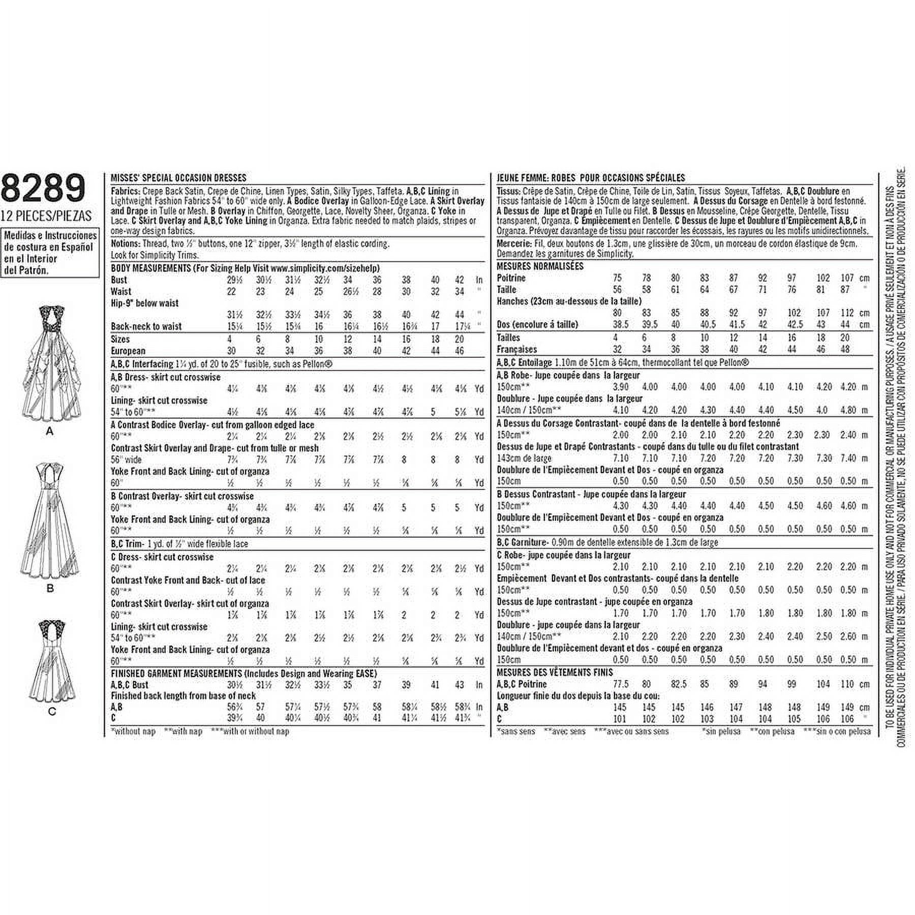 Simplicity Special Occasion Dresses, 2 Piece - Walmart.com