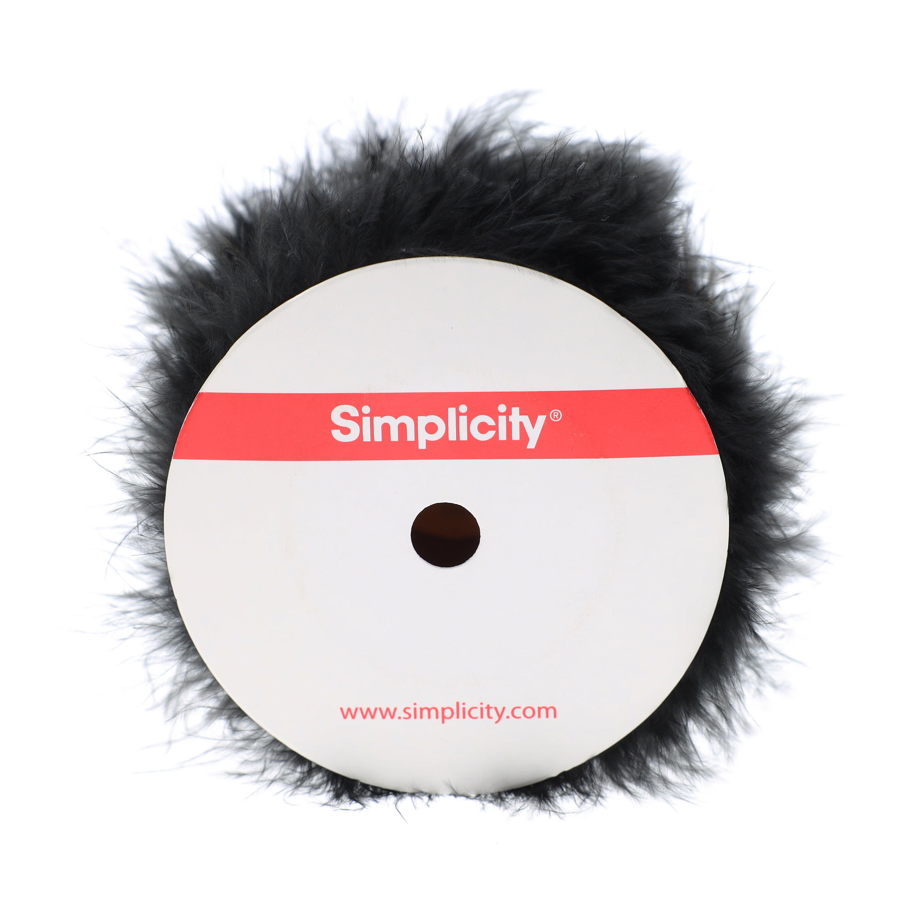 Simplicity Trim, Black 1 1/2 inch Feather Boa Trim Great for Apparel ...