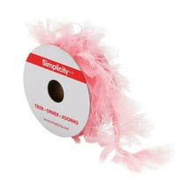 Simplicity Trim, Pink 2 inch Large Ribbon Rose Trim Great for Apparel ...