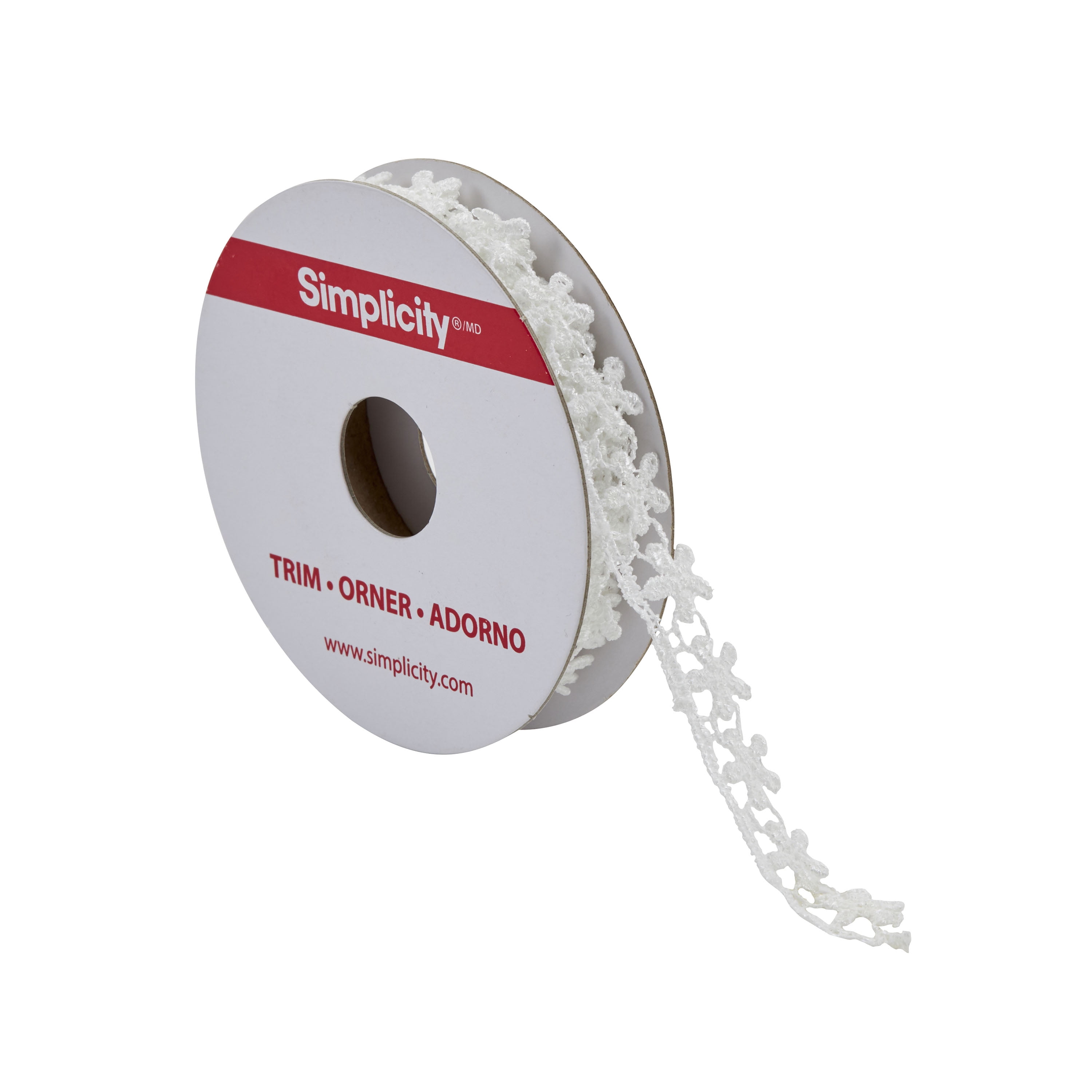 Simplicity Trim, White 1/2 inch Daisy Trim Great for Apparel, Home ...