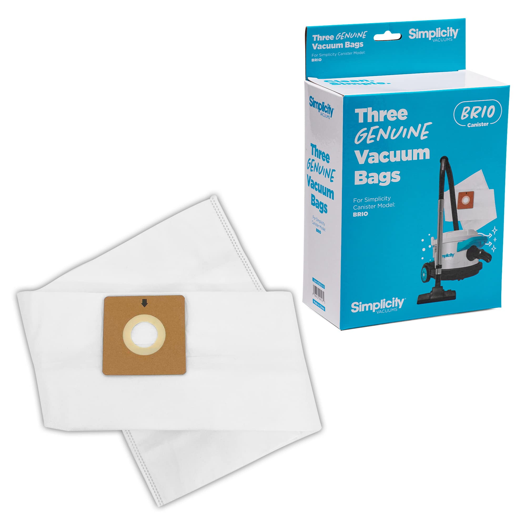 Simplicity Vacuums SBCH-3 Canister Vacuum Replacement Bags, Fits with ...